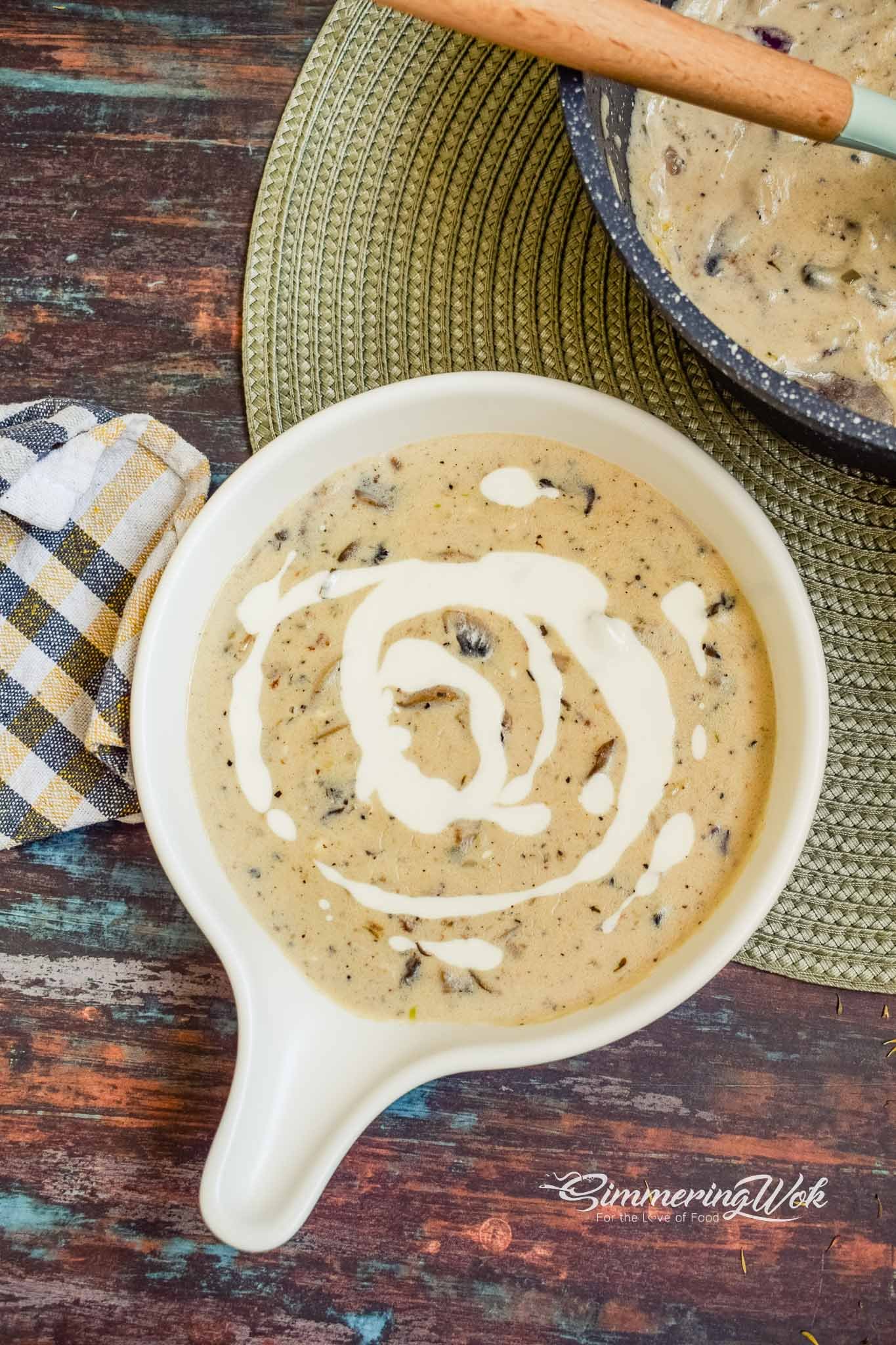 Cream of Mushroom Soup - SimmeringWok